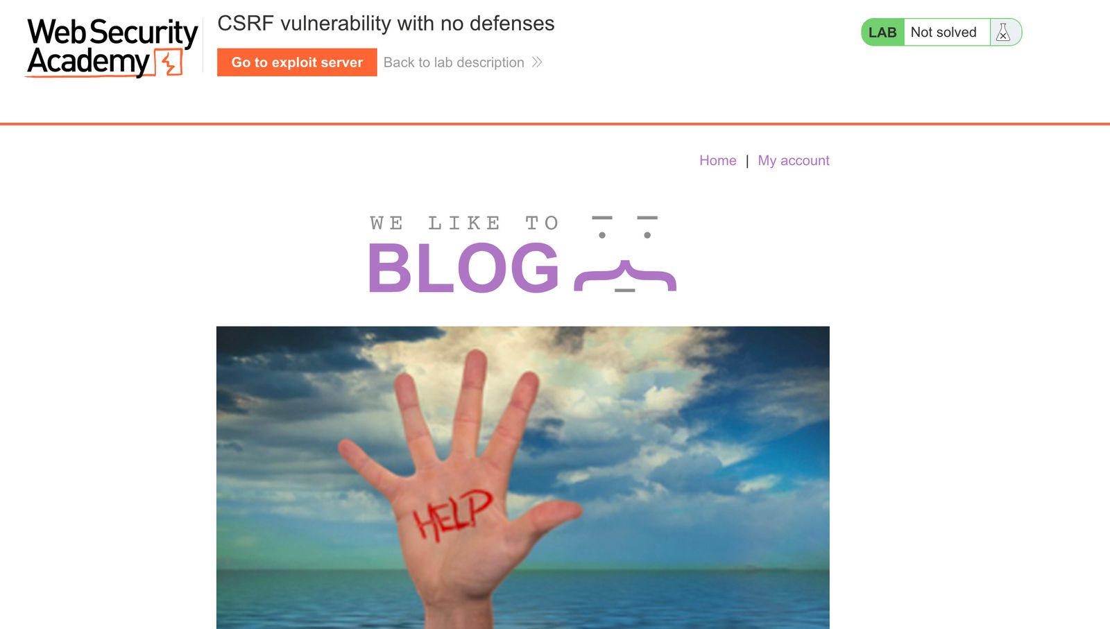 PortSwigger's "CSRF vulnerability with no defenses" Walkthrough