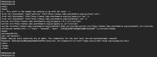 OverTheWire Natas Level 18 Walkthrough