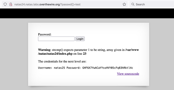 OverTheWire Natas Level 24 Walkthrough