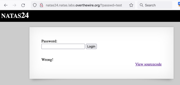 OverTheWire Natas Level 24 Walkthrough