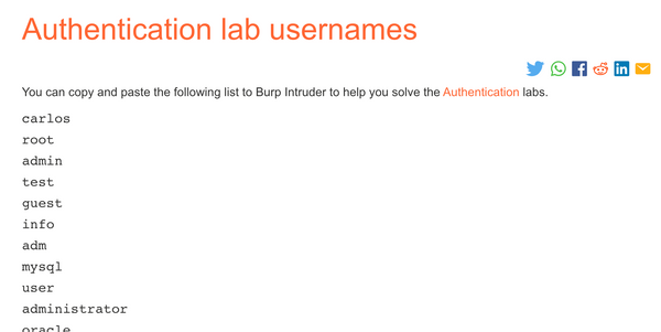PortSwigger's "Username enumeration via subtly different responses" Walkthrough