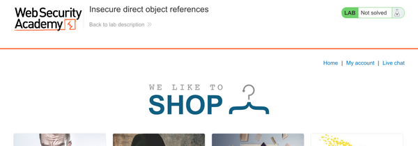 PortSwigger's "Insecure direct object references" Walkthrough