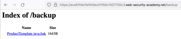 PortSwigger's "Source code disclosure via backup files" Walkthrough